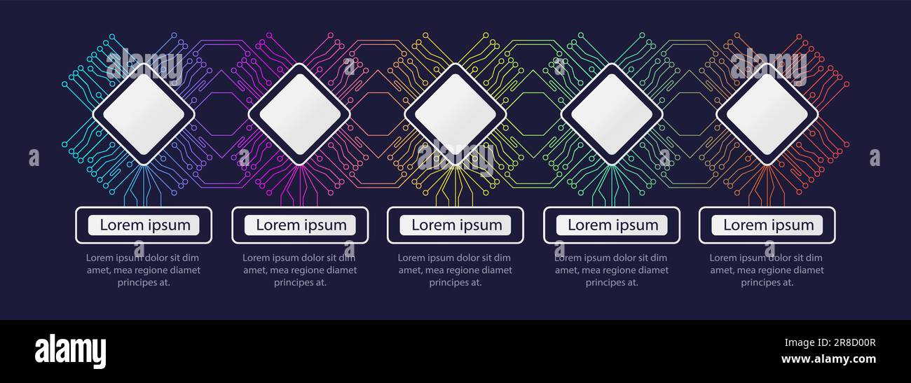 Digital electronics infographic chart design template Stock Vector ...