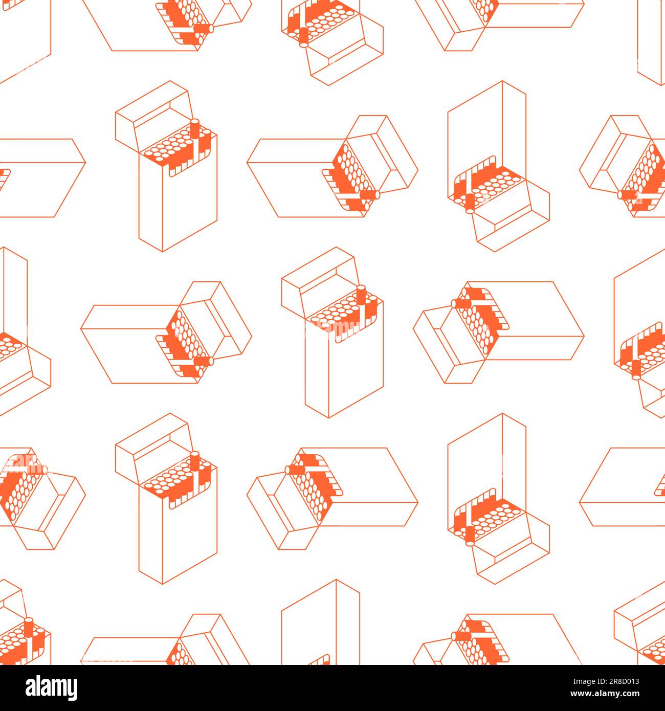 Pack of cigarettes pattern seamless. cigarette background Stock Vector ...