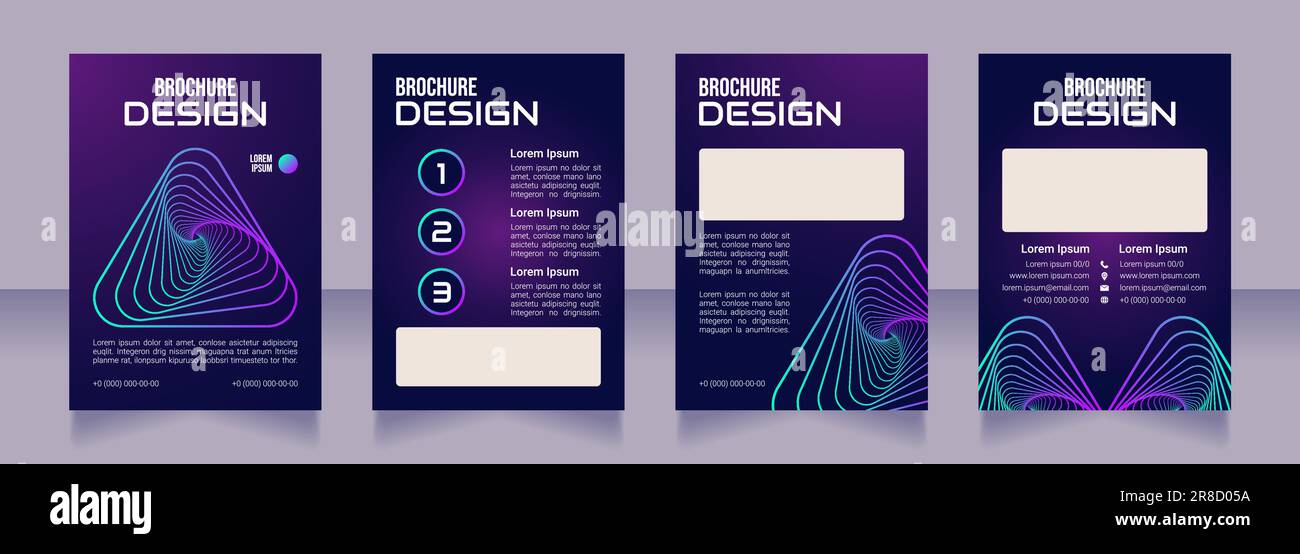AI innovative trend blank brochure design Stock Vector Image & Art - Alamy