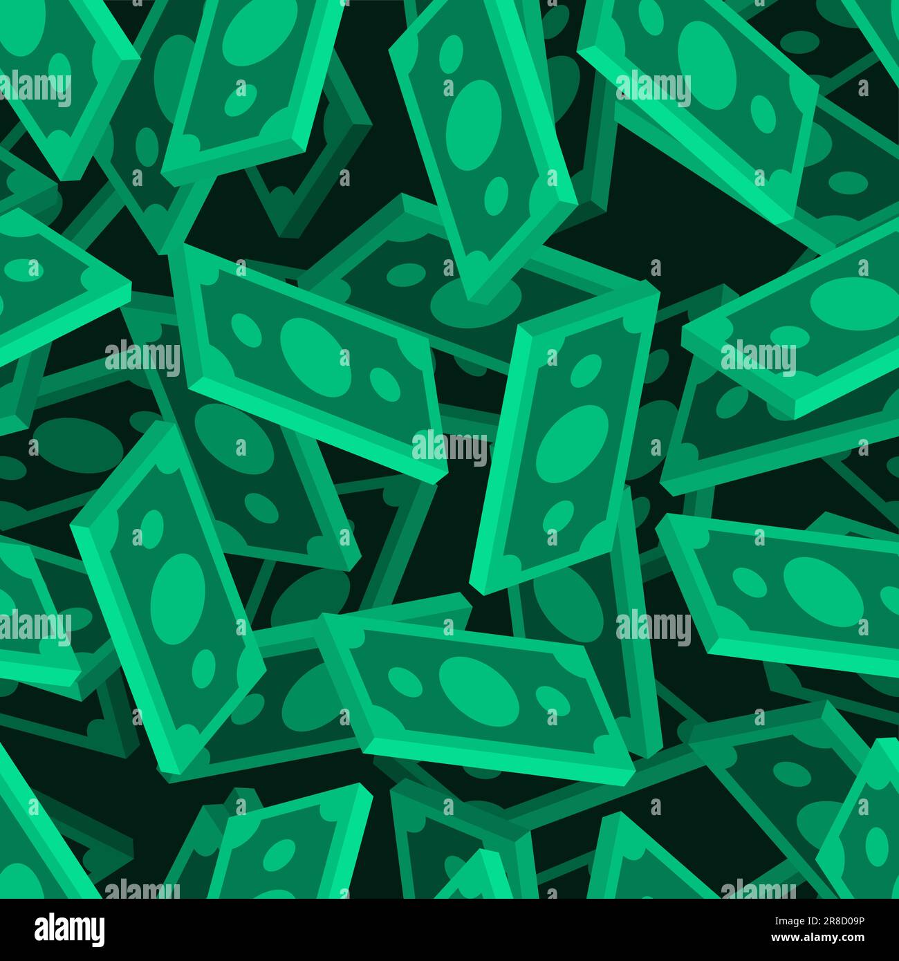 Money isometric style pattern seamless. dollars background. Rich ...