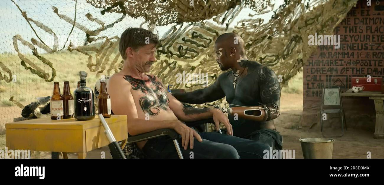 GOD IS A BULLET, from left: Nikolaj Coster-Waldau, Jamie Foxx, 2023 ...