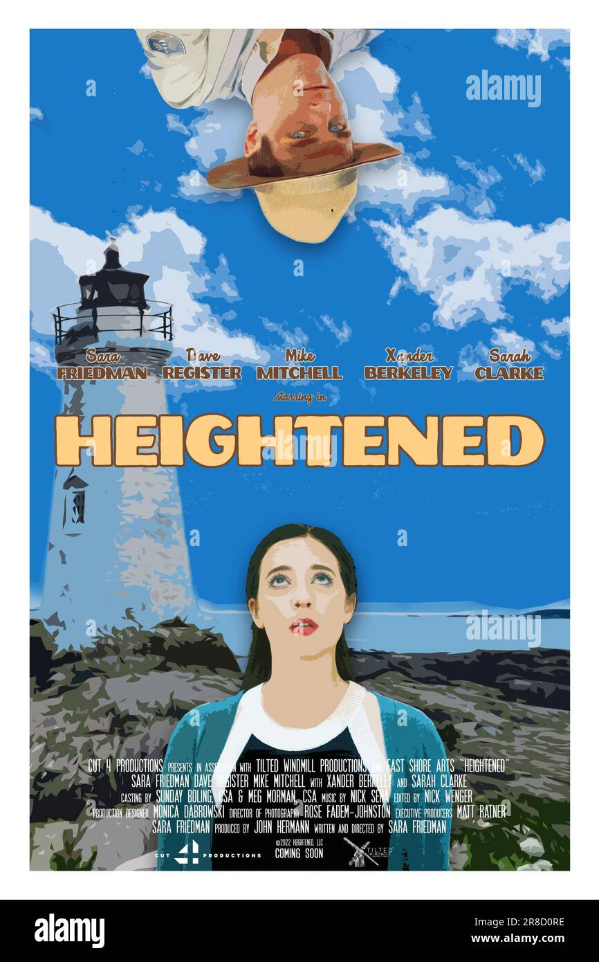 HEIGHTENED, poster, from top: Dave Register, Sara Friedman, 2023 ...