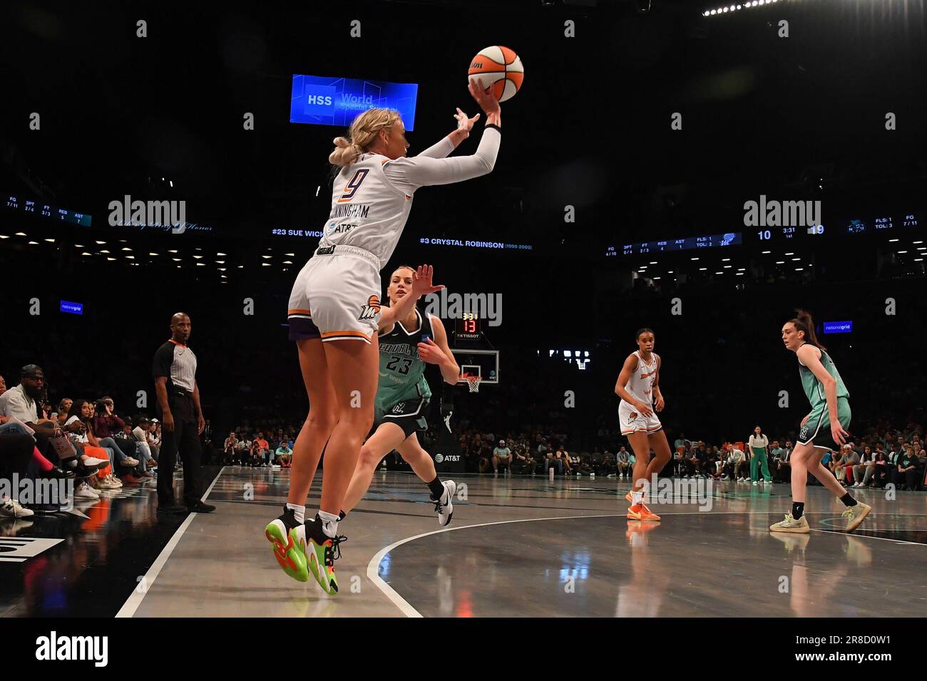 BROOKLYN, NY - JUNE 18: Phoenix Mercury guard Sophie Cunningham (9 ...