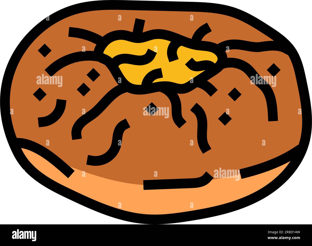 lemon bun food meal color icon vector illustration Stock Vector Image ...