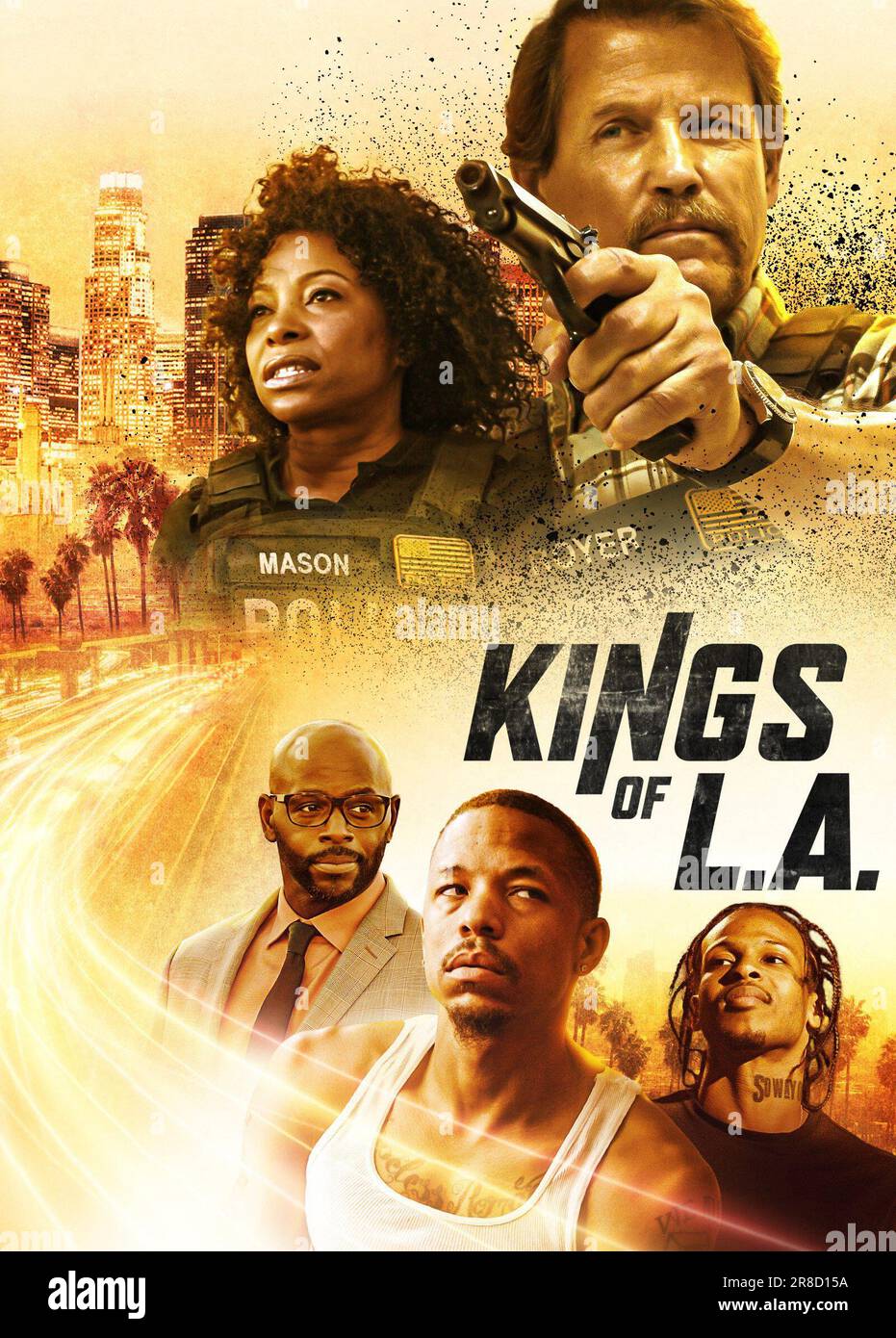 KINGS OF L.A., (aka KINGS OF LA), poster, top from left: Paula Jai Parker, Michael Pare, bottom ...