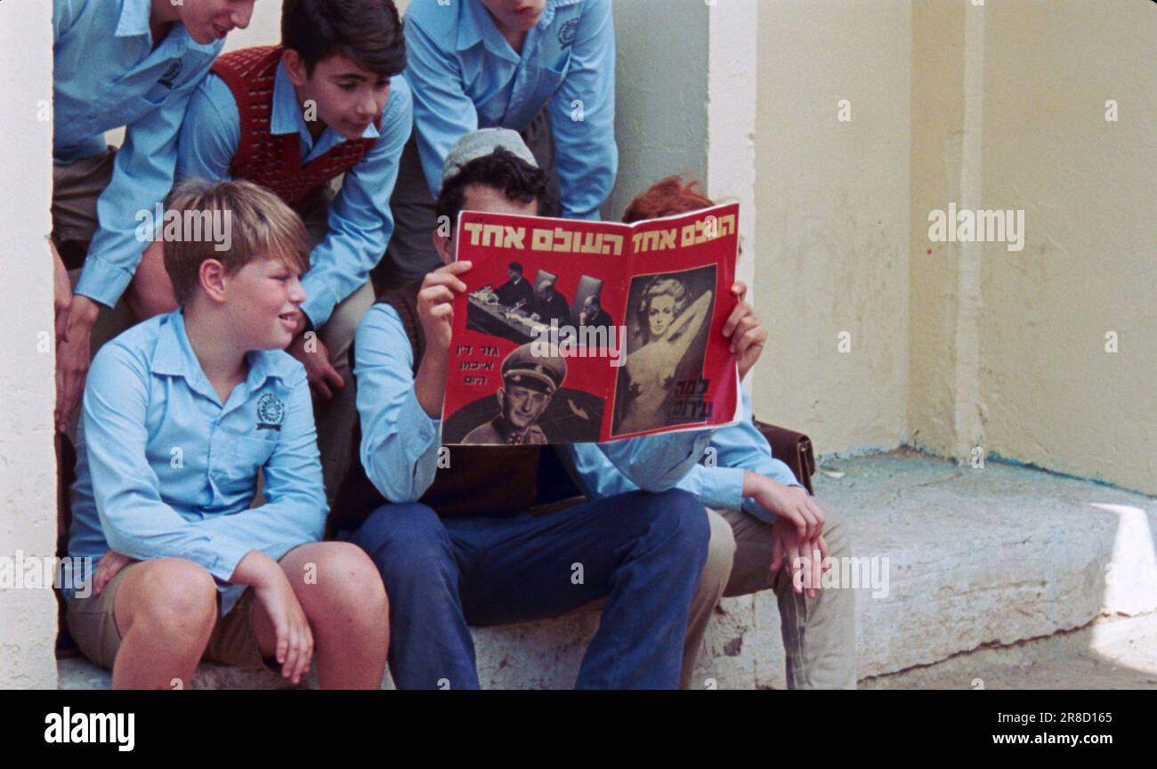 JUNE ZERO, Children reading tabloid news on Adolf Eichmann, 2022 ...