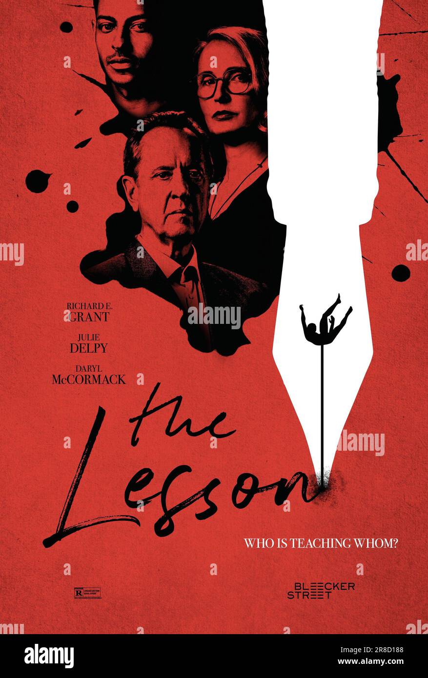 THE LESSON, US poster, from top: Daryl McCormack, Julie Delpy, Richard ...