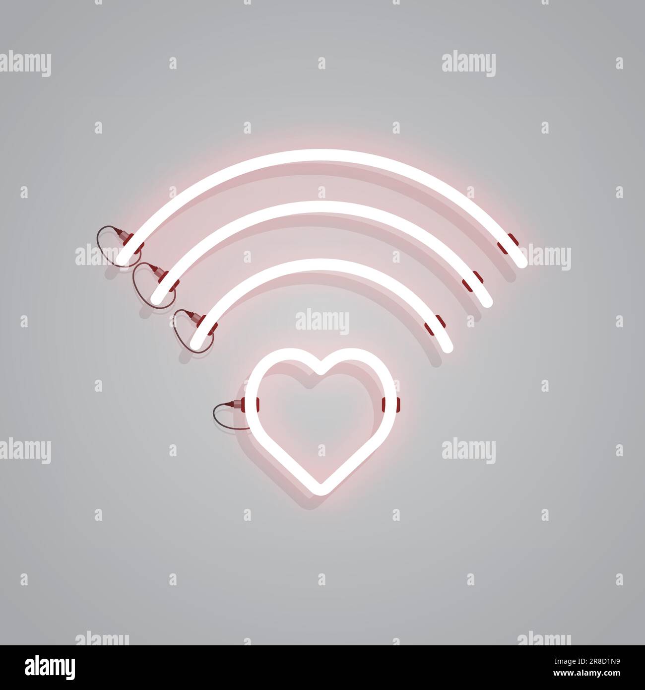 Heart wi fi signal Stock Vector Images - Alamy