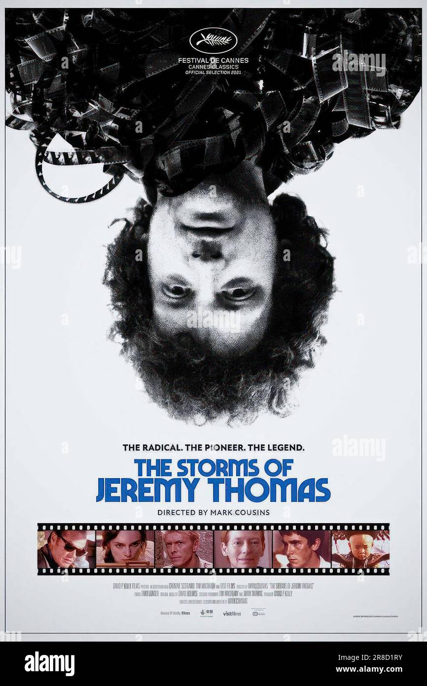THE STORMS OF JEREMY THOMAS, poster, Jeremy Thomas (top), bottom from ...
