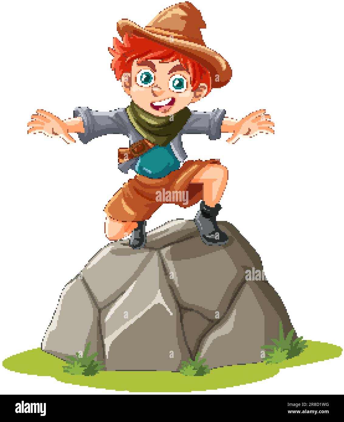 Game adventure fantasy cartoon character illustration Stock Vector ...
