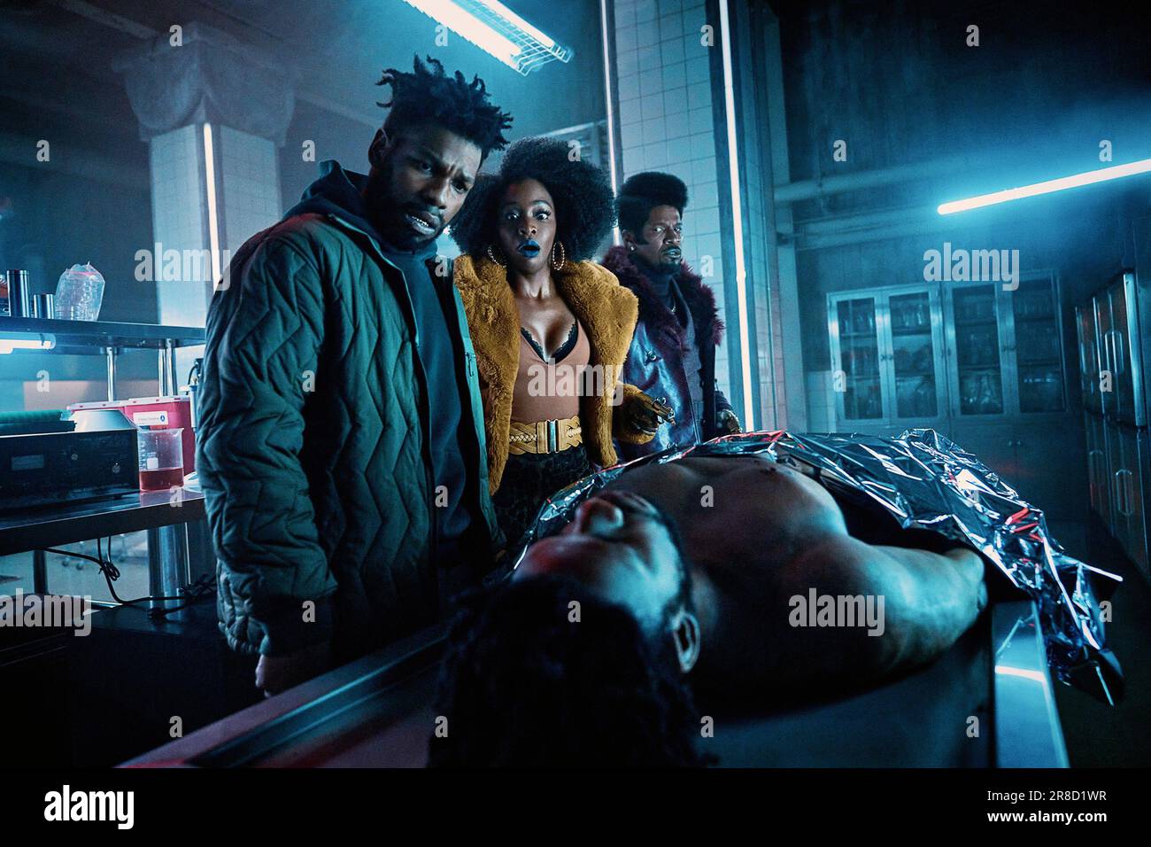 THEY CLONED TYRONE, from left: John Boyega, Teyonah Parris, Jamie Foxx ... THEY CLONED TYRONE, from left: John Boyega, Teyonah Parris, Jamie Foxx ...