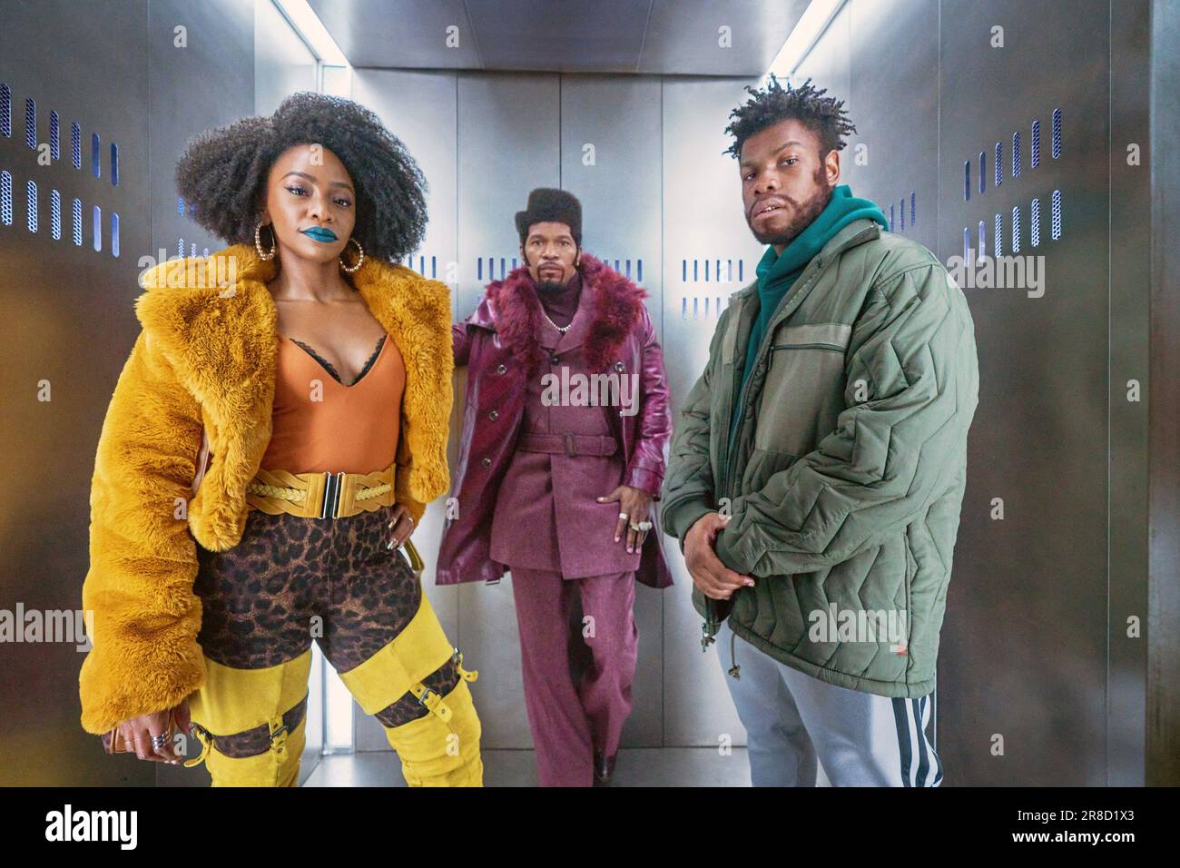 THEY CLONED TYRONE, from left: Teyonah Parris, Jamie Foxx, John Boyega ... THEY CLONED TYRONE, from left: Teyonah Parris, Jamie Foxx, John Boyega ...