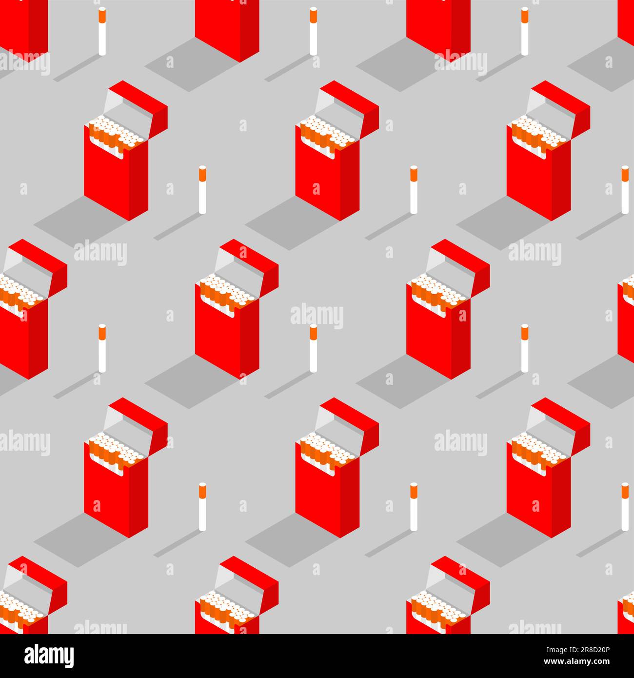 Pack of cigarettes pattern seamless. cigarette background Stock Vector ...