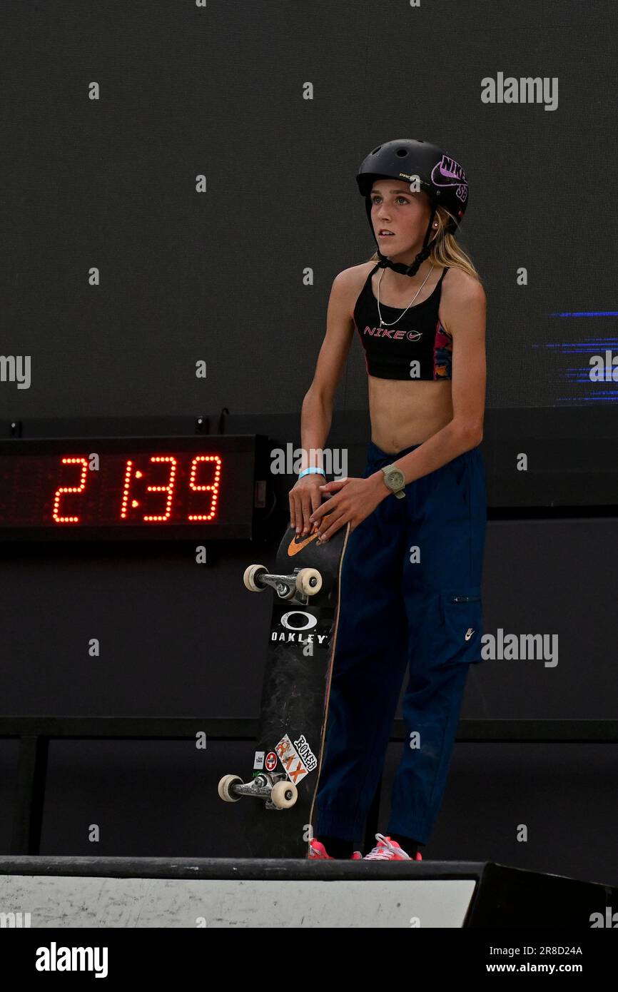 Rome, Italy. 21st June, 2023. Chloe Covell of Australia trains during ...