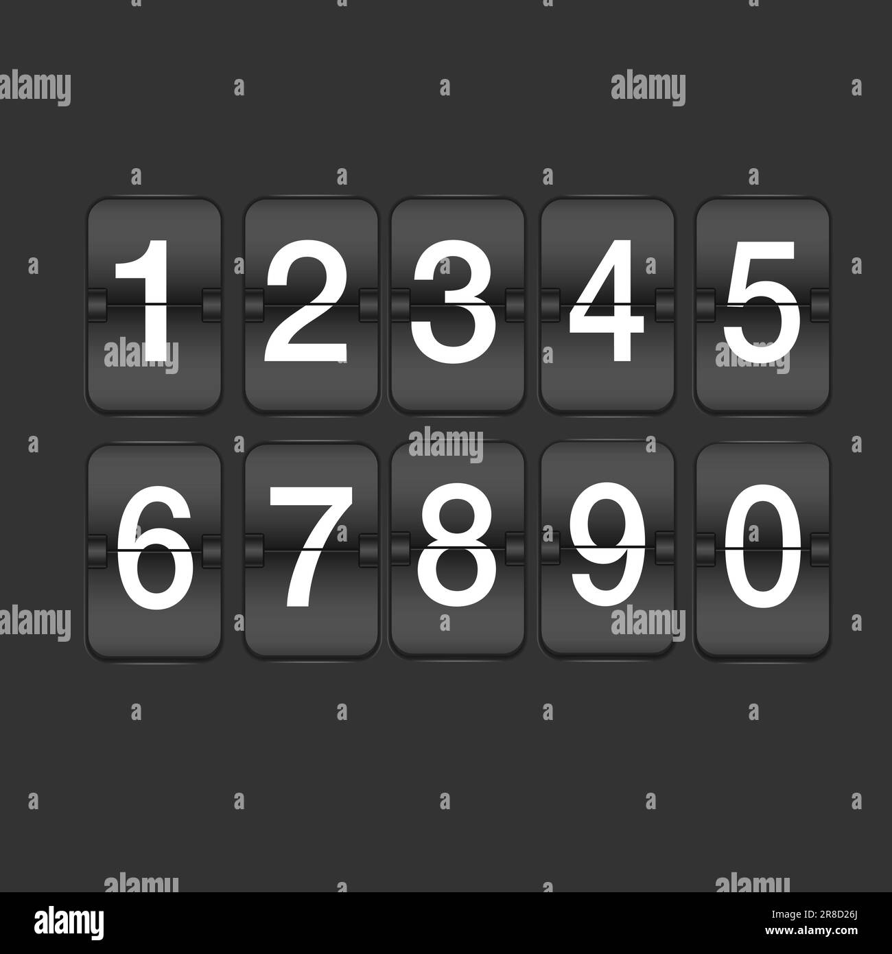 Set of ten numbers Stock Vector Image & Art - Alamy