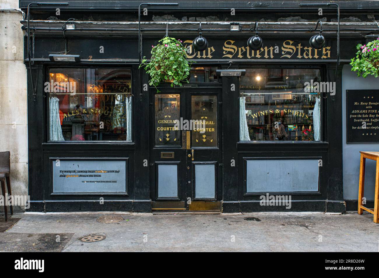 Exterior view of the Seven Stars public house on Carey Street, behind ...