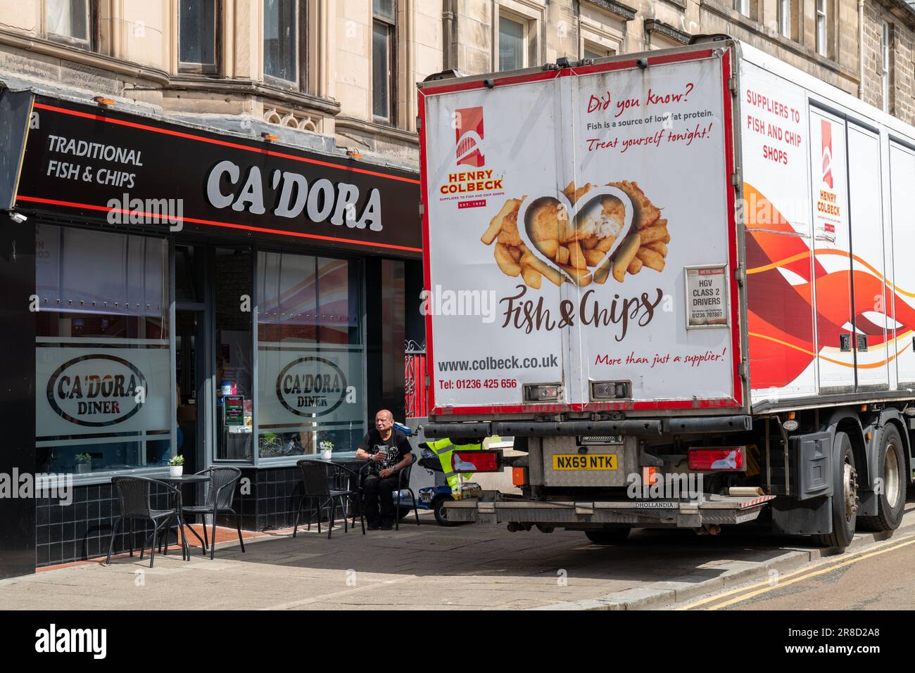 20 June 2023. High Street,Elgin,Moray,Scotland. This is a Henry Colbeck ...