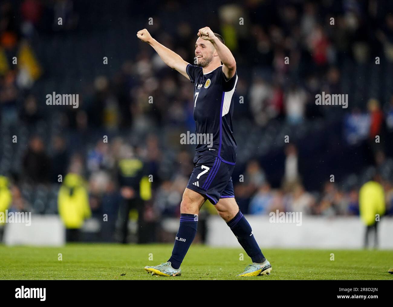 Scotland's John McGinn celebrates after the UEFA Euro 2024 Qualifying ...