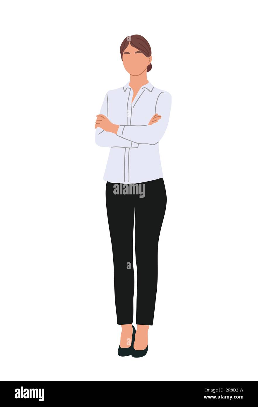 Young woman smart office attire Stock Vector Images - Alamy