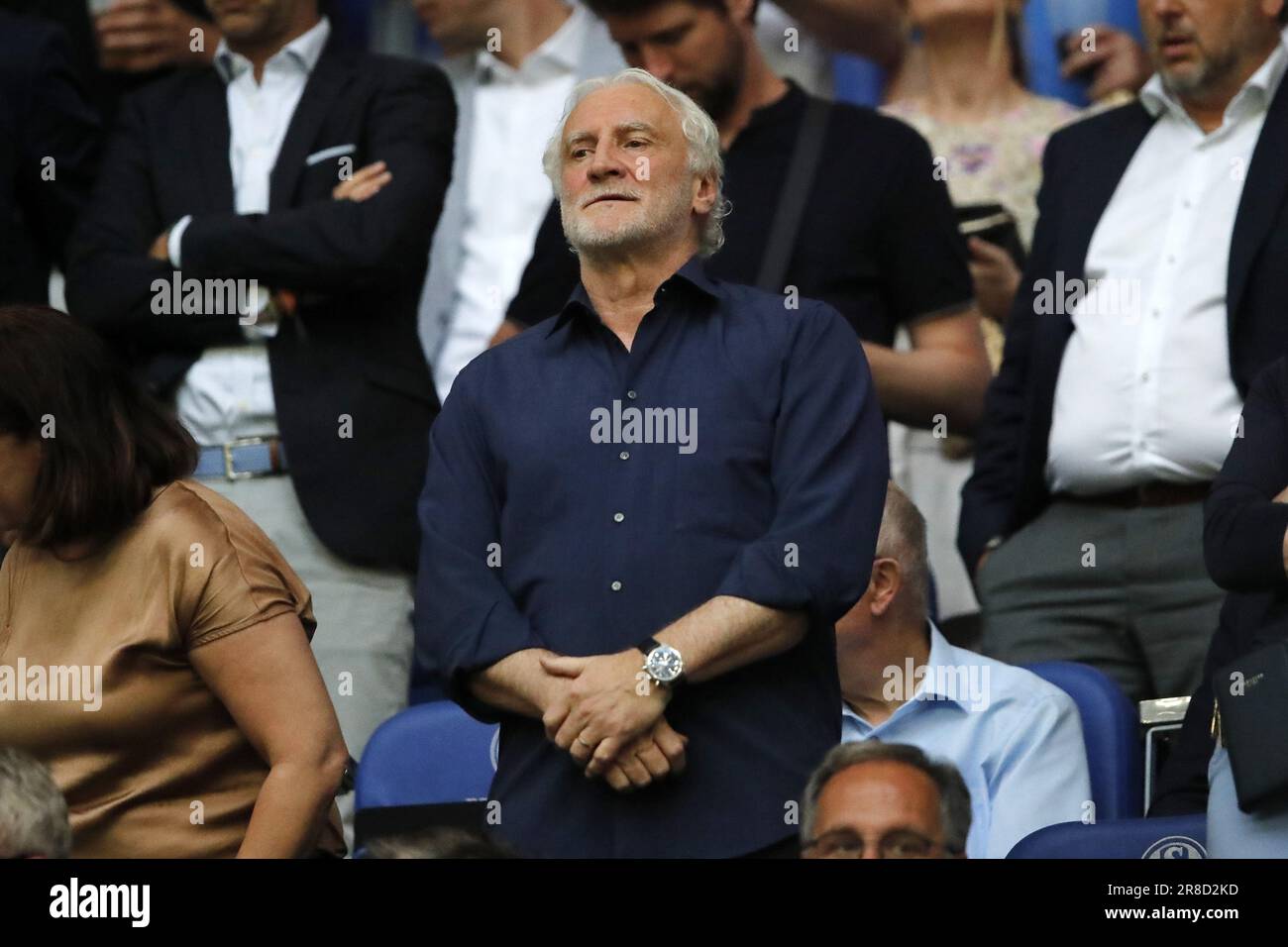 GELSENKIRCHEN - 20/06/2023, Rudi Voller during the friendly Interland ...