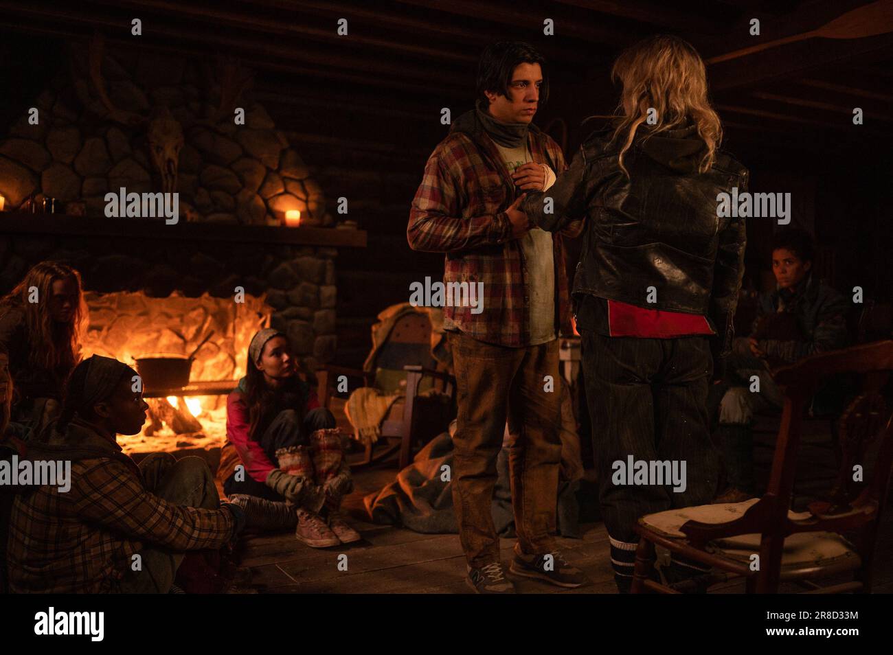 YELLOWJACKETS, from left: Liv Hewson, Nia Sondaya, Alexa Barajas, Kevin ...