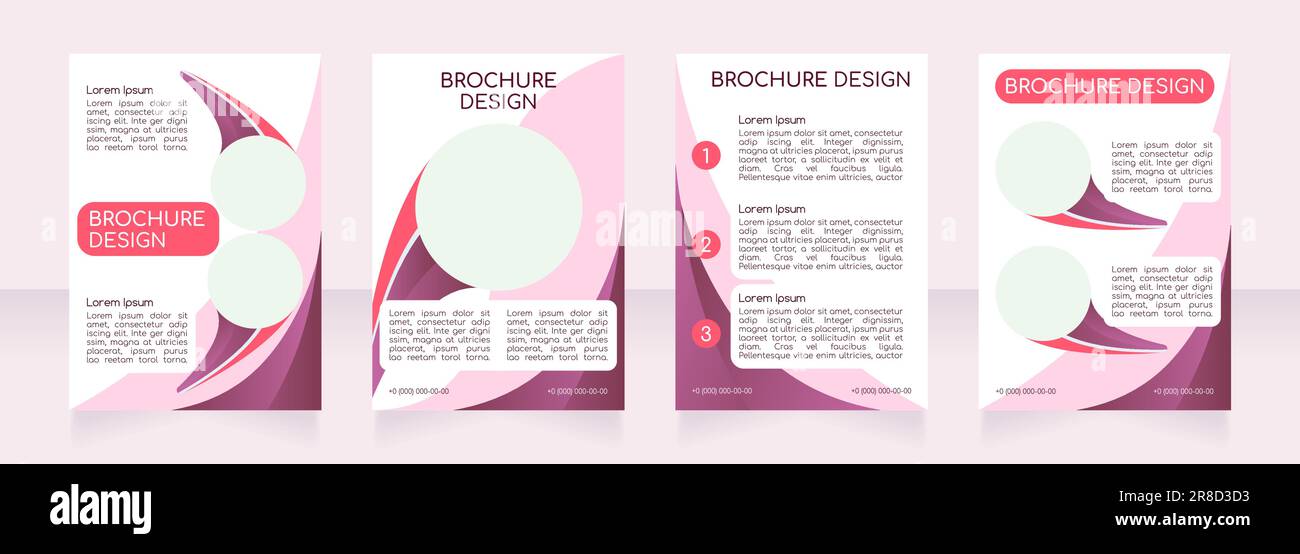 Parenting issues awareness blank brochure layout design Stock Vector ...