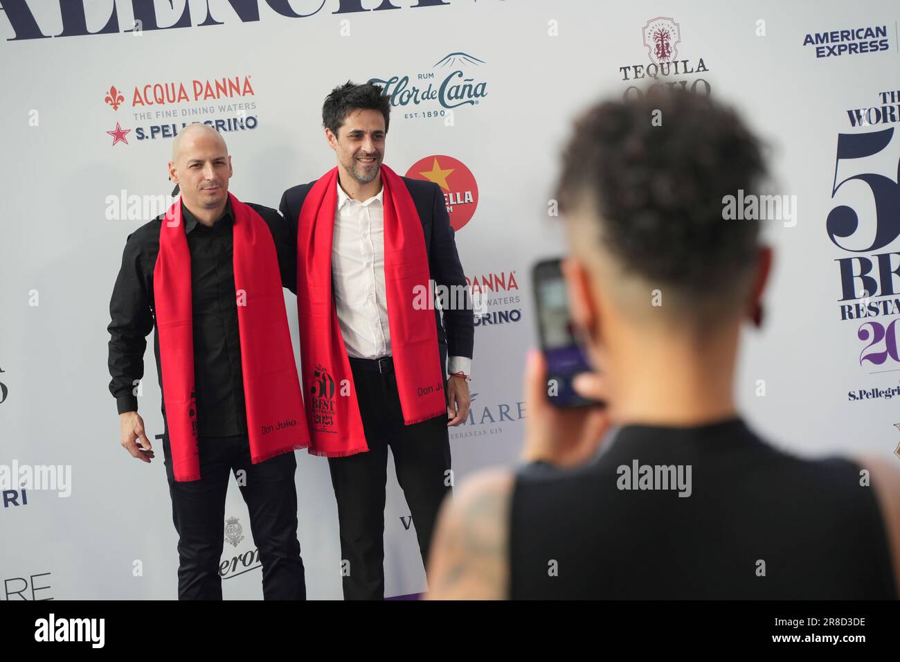 Don Julio chefs Pablo Rivero (l) and Guido Tassi (r) pose during 'The ...