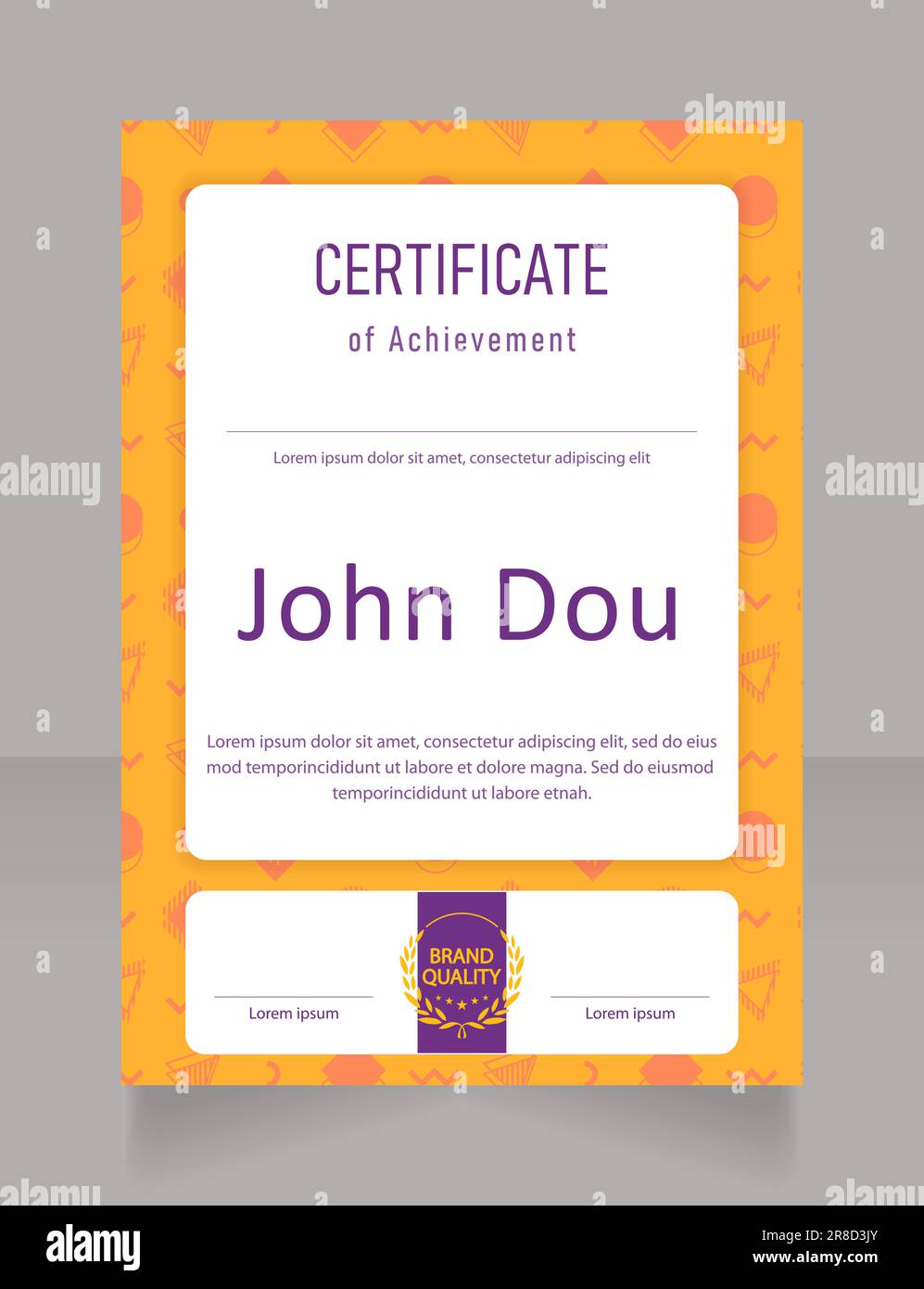 Participant certificate design template Stock Vector Image & Art - Alamy