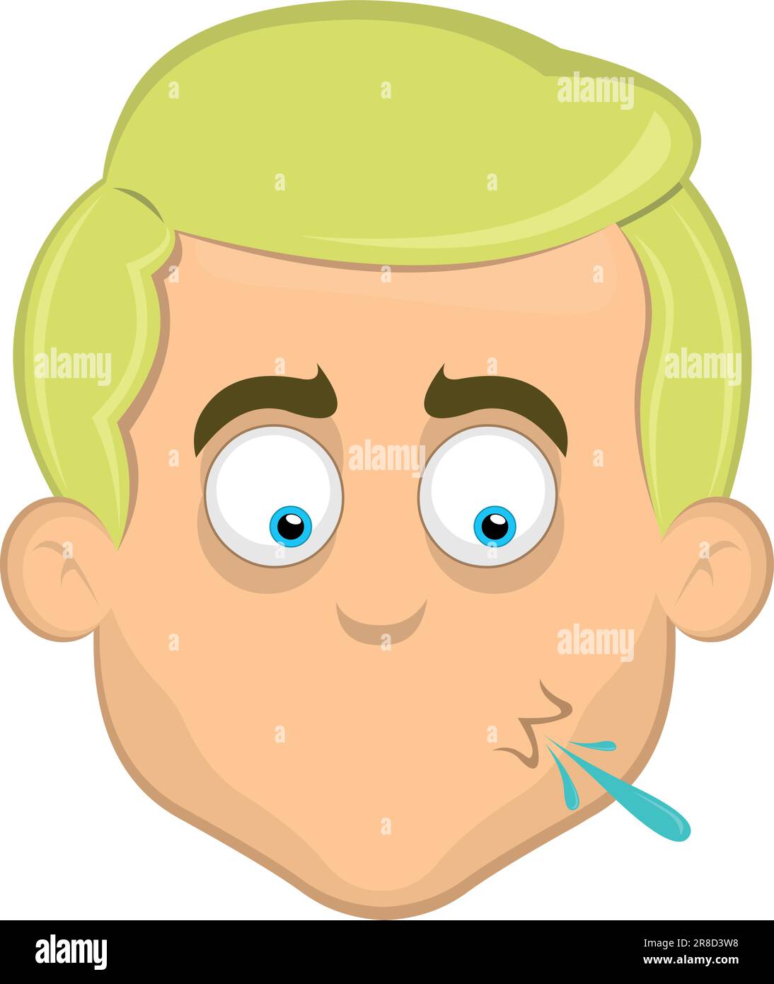 Boy spitting Stock Vector Images - Alamy