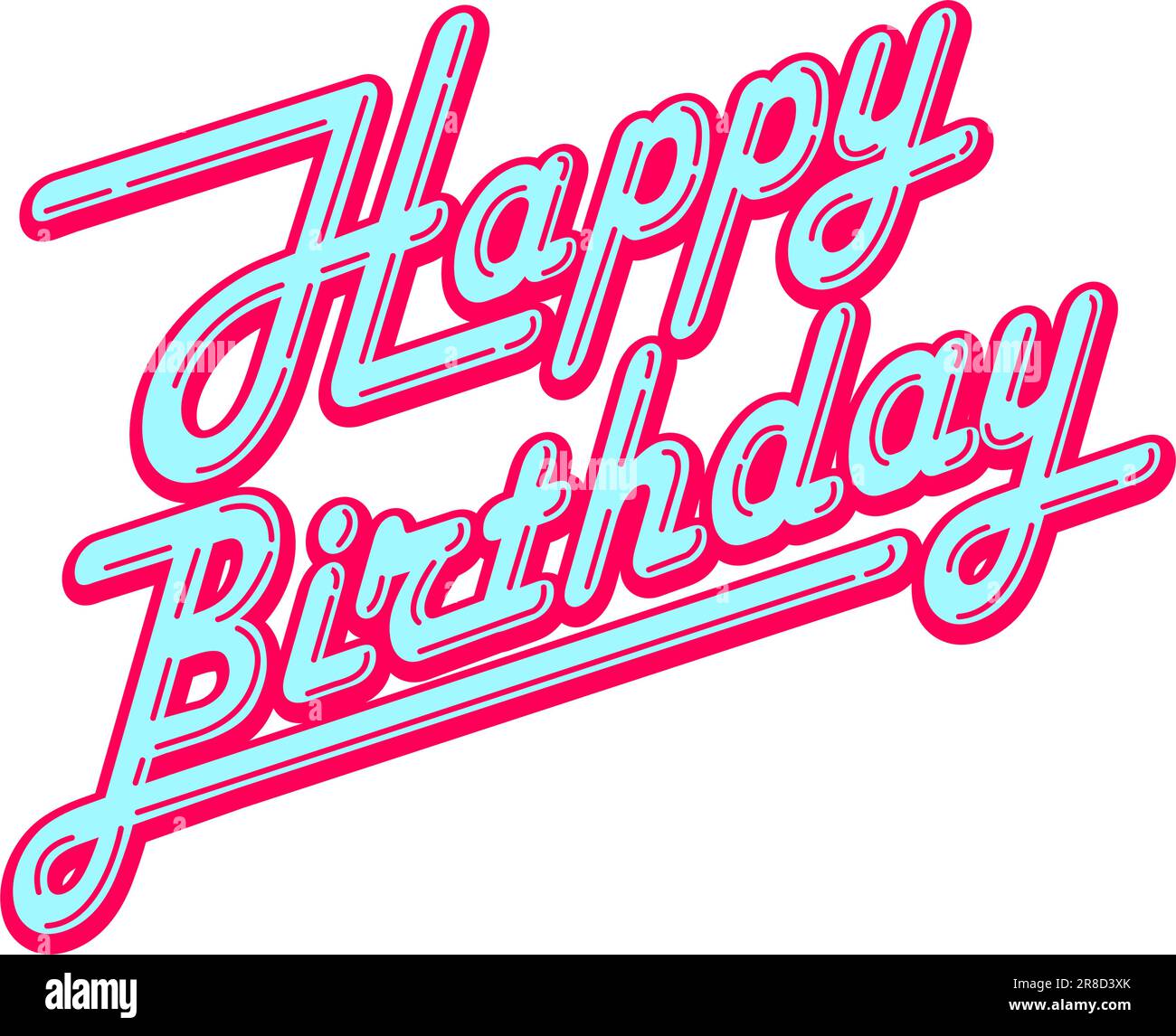 Happy Birthday logo vector illustration Stock Vector Image & Art - Alamy