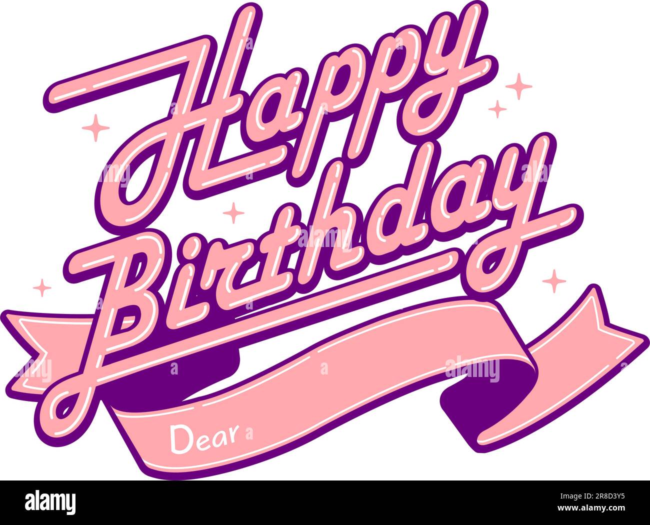 Happy Birthday logo vector illustration Stock Vector Image & Art - Alamy