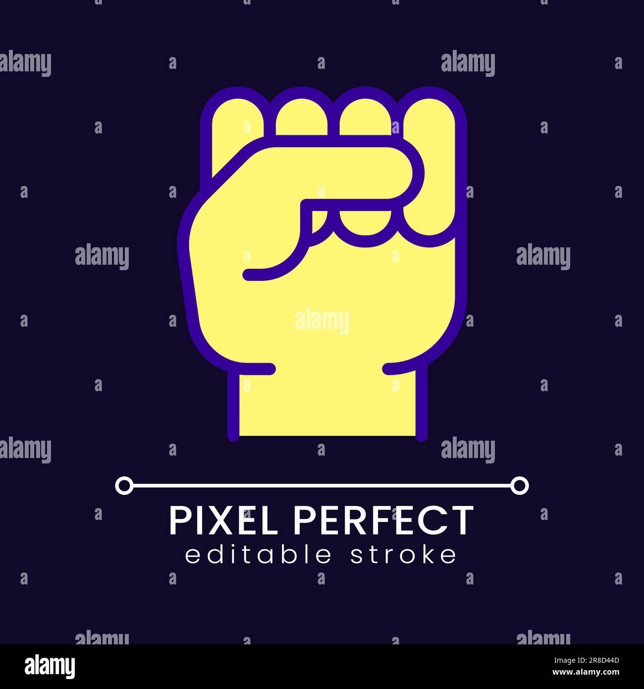 Raised fist clipart Stock Vector Images - Alamy