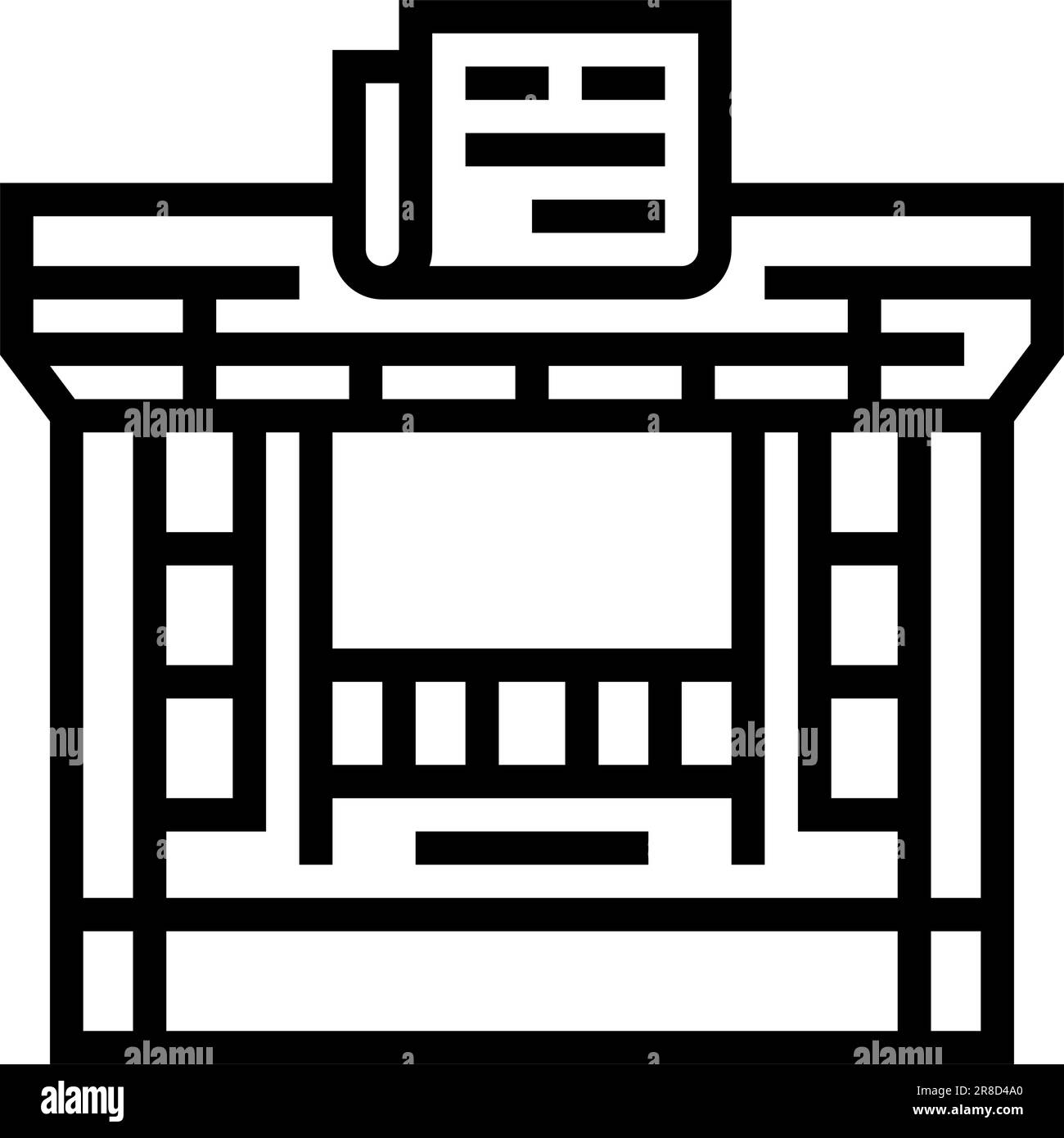 Newsstand icon Stock Vector Images - Alamy