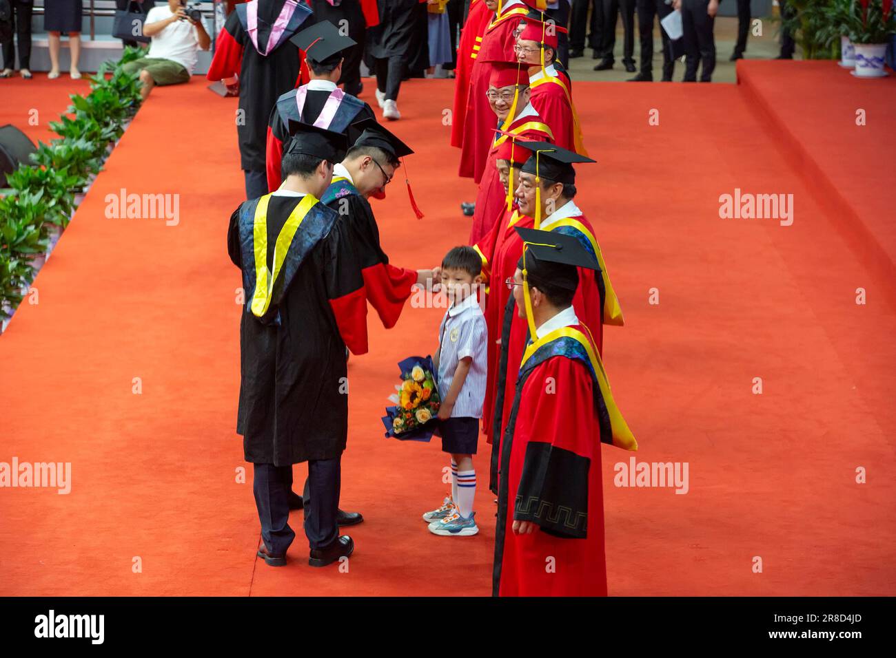QINGDAO, CHINA - JUNE 20, 2023 - A general view of the 2023 graduation ...