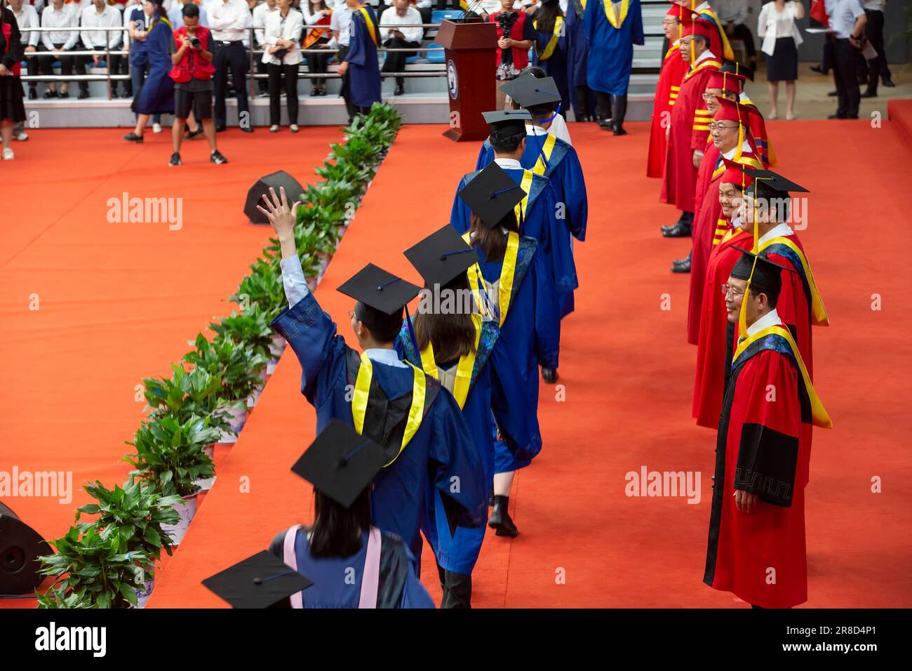 QINGDAO, CHINA - JUNE 20, 2023 - A general view of the 2023 graduation ...
