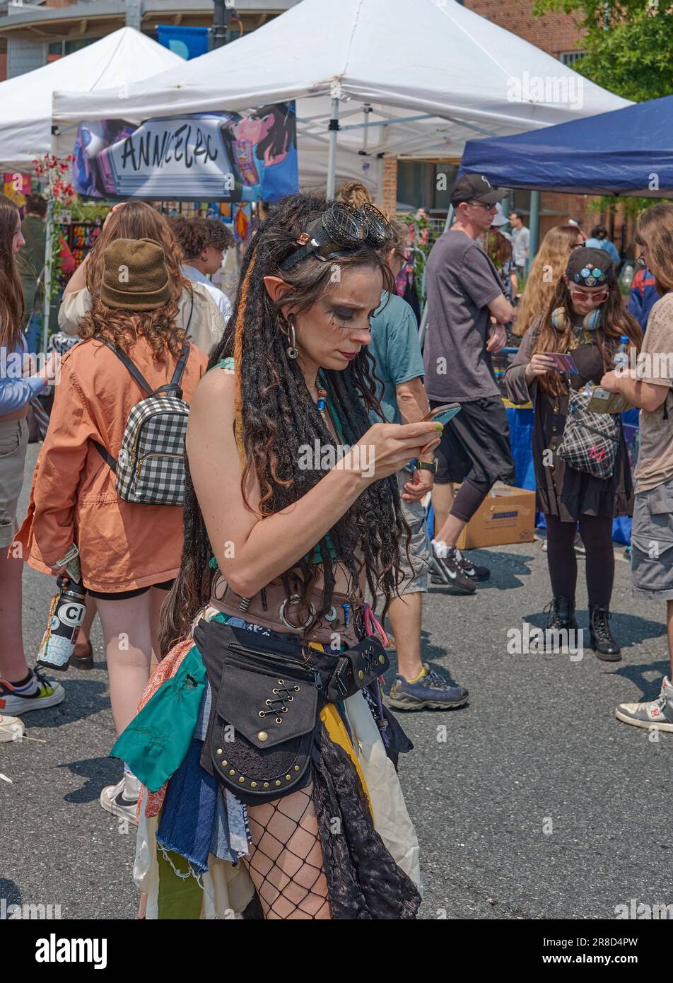 Cosplayers at the Dover Comic Con, Dover, Delaware USA 2023 Stock Photo ...