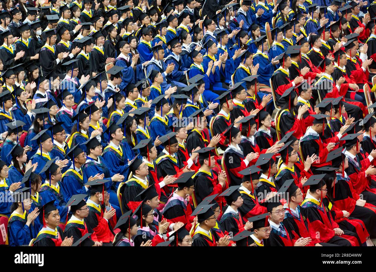 QINGDAO, CHINA - JUNE 20, 2023 - A general view of the 2023 graduation ...
