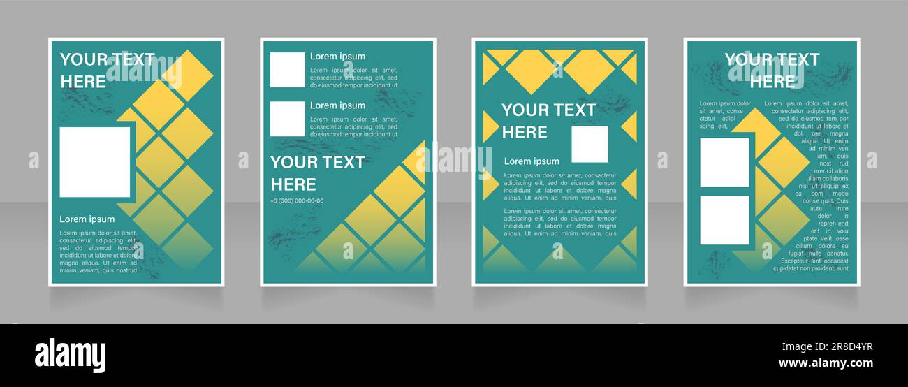 Communicating company vision blank brochure layout design Stock Vector ...