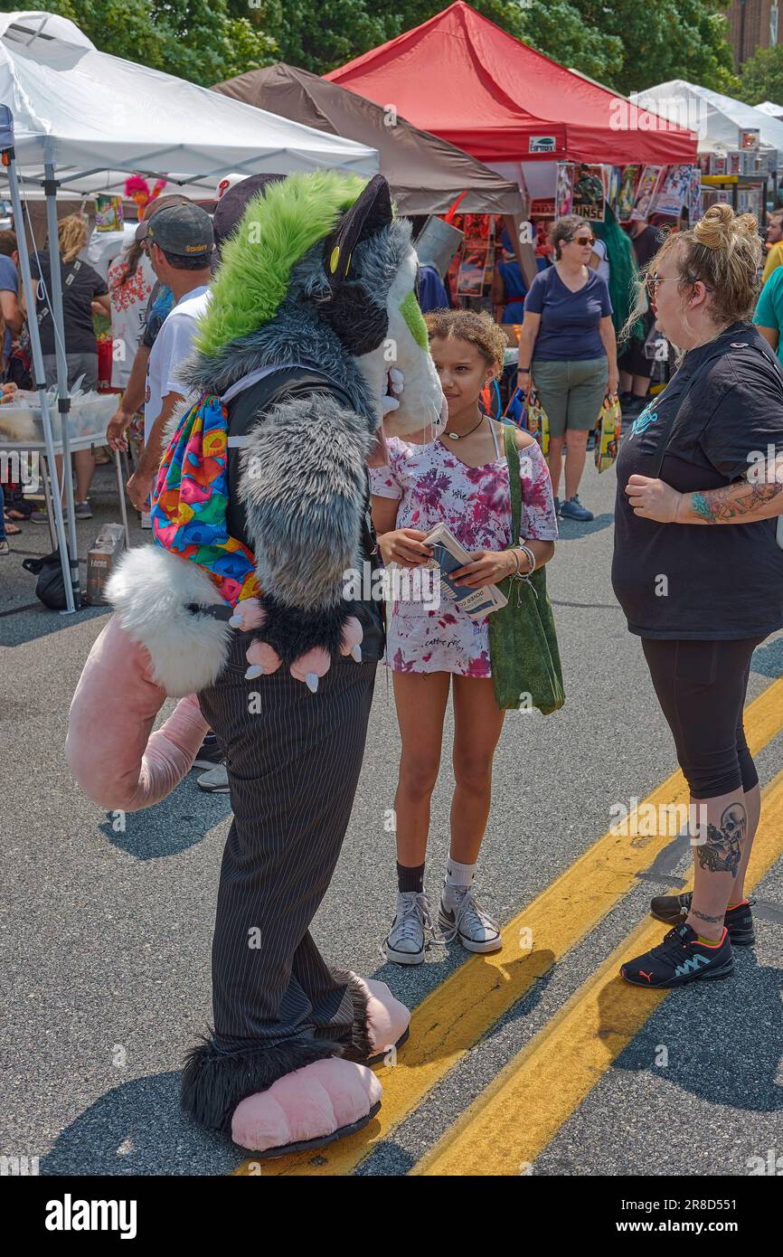 Cosplayers at the Dover Comic Con, Dover, Delaware USA 2023 Stock Photo ...