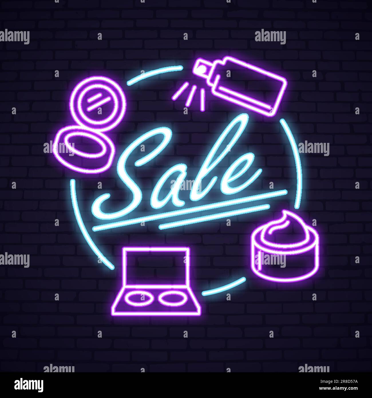Neon sale lettering templates set Stock Vector Image & Art - Alamy