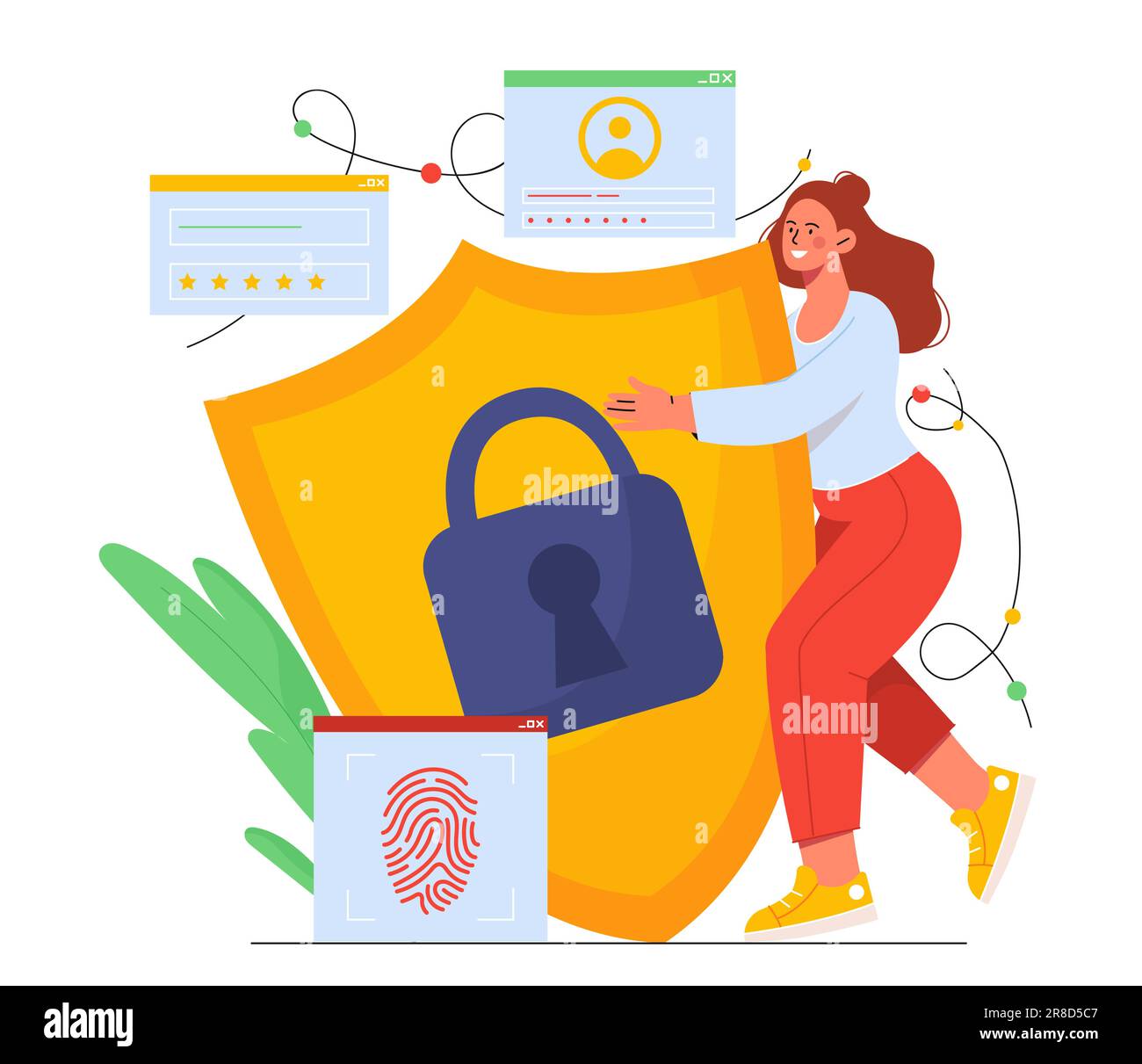 Woman cyber criminal Stock Vector Images - Alamy