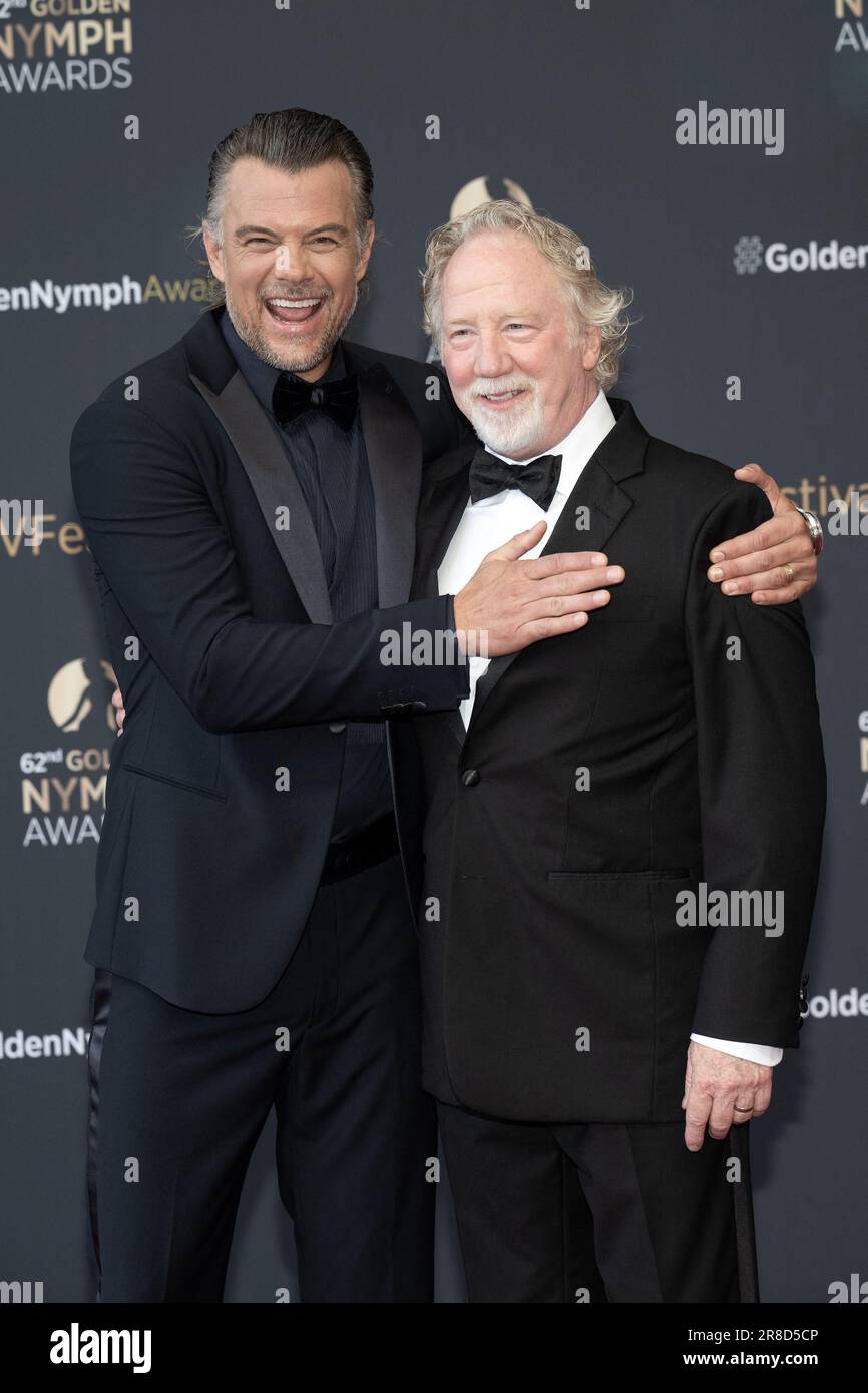 Monte Carlo, Monaco. 21st June, 2023. Josh Duhamel and Timothy Busfield ...