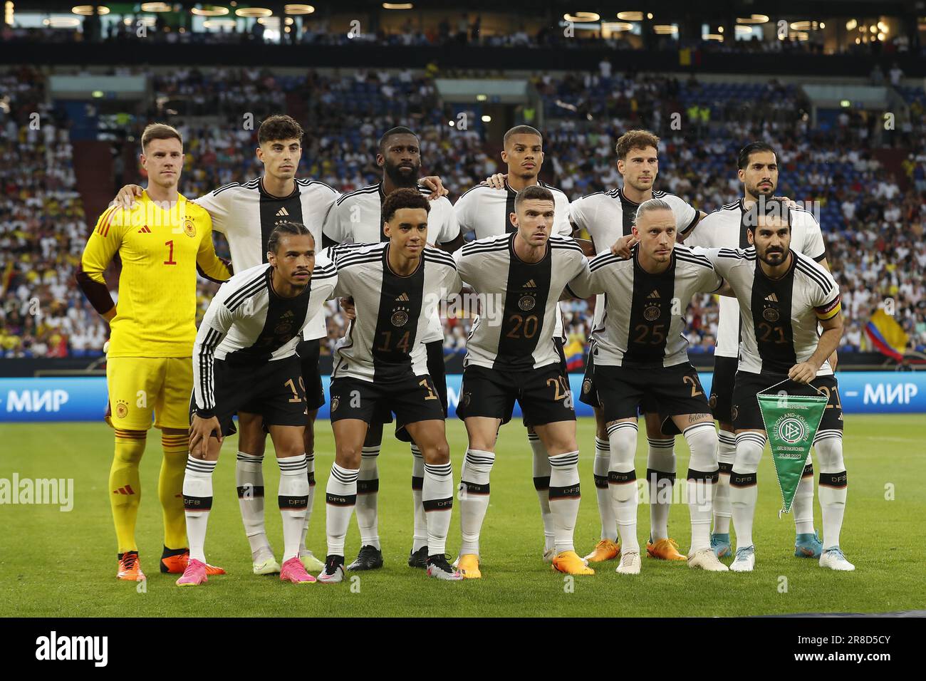 GELSENKIRCHEN - 20/06/2023, (Top row LR) Germany goalkeeper Marc-Andre ...