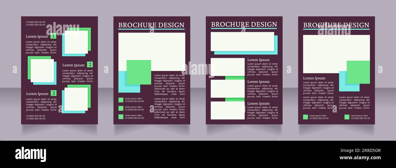 School of music promotion blank brochure layout design Stock Vector ...