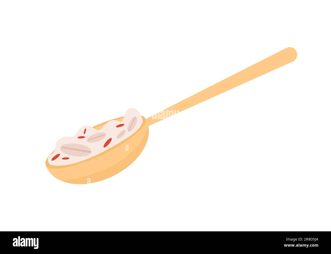 Granola spoon Stock Vector Images - Alamy