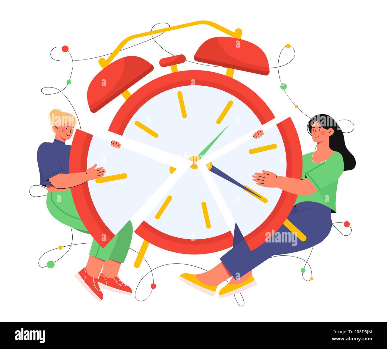 People with time management concept Stock Vector Image & Art - Alamy
