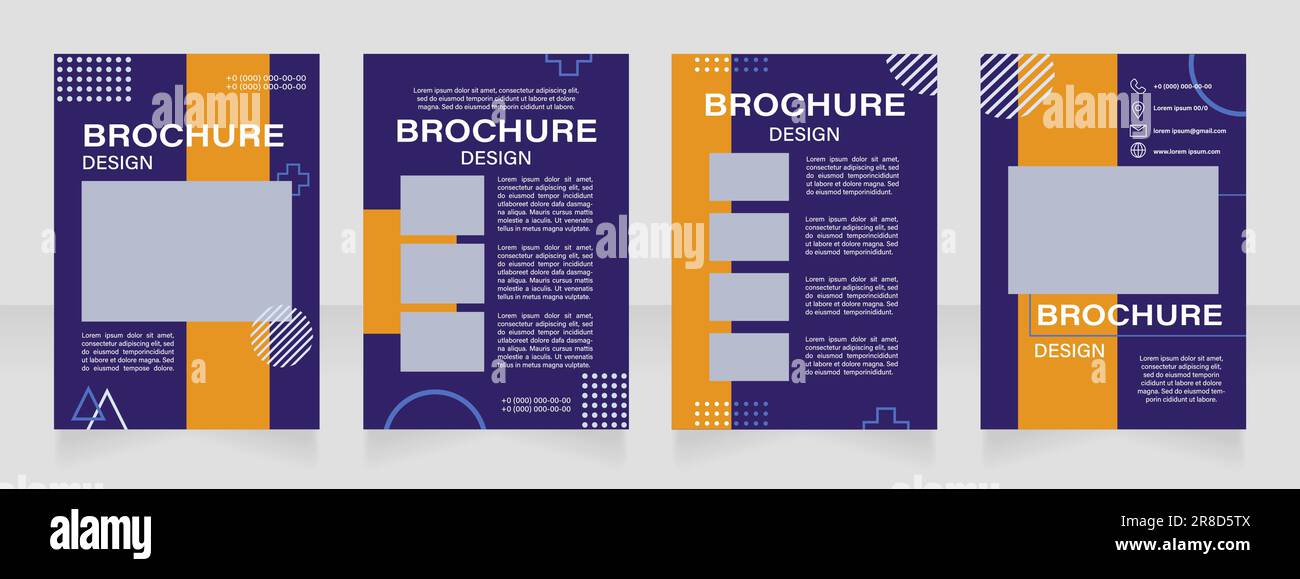 Image editing software tutorial blank brochure layout design Stock ...