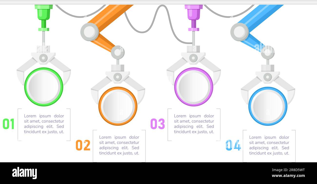 Robotics technology infographic chart design template Stock Vector ...