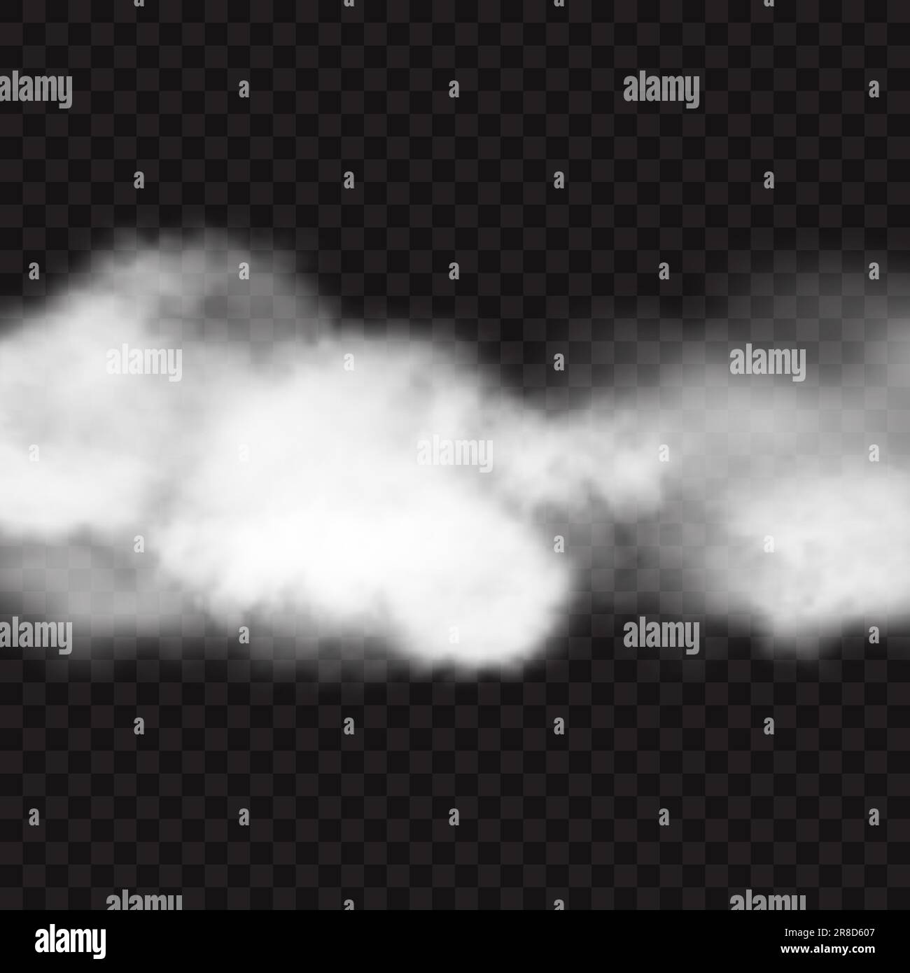 Vector decorative smog effect isolated on transparent backdrop Stock ...