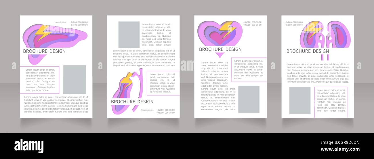 Infection diseases prevention and therapy blank brochure layout design ...